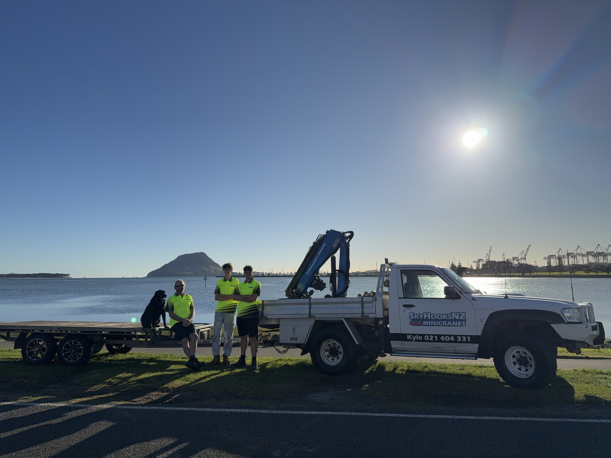 About Us | SkyHooks Mini Cranes Tauranga | 4x4 Crane Truck Hire